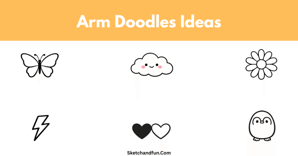 20+ Cute Arm Doodles and Drawing Ideas - Sketch and Fun