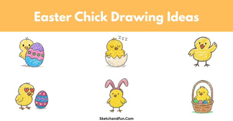 20+ Cute Easter Chick Drawing Ideas Kids Will Love