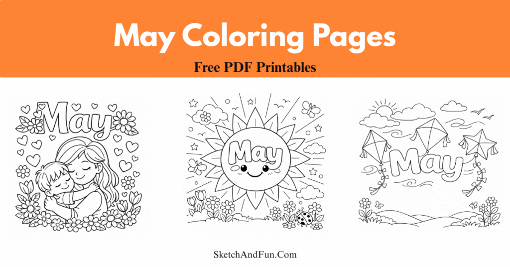 30+ May Coloring Pages - Free PDF Printables