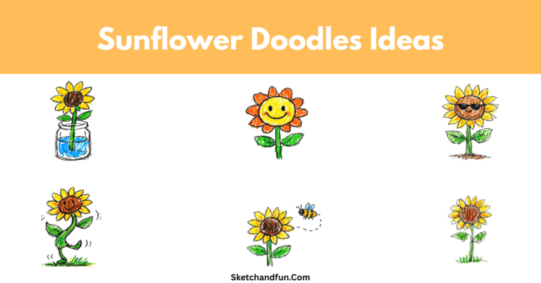 12+ Sunflower Doodles and Drawing Ideas - Sketch and Fun