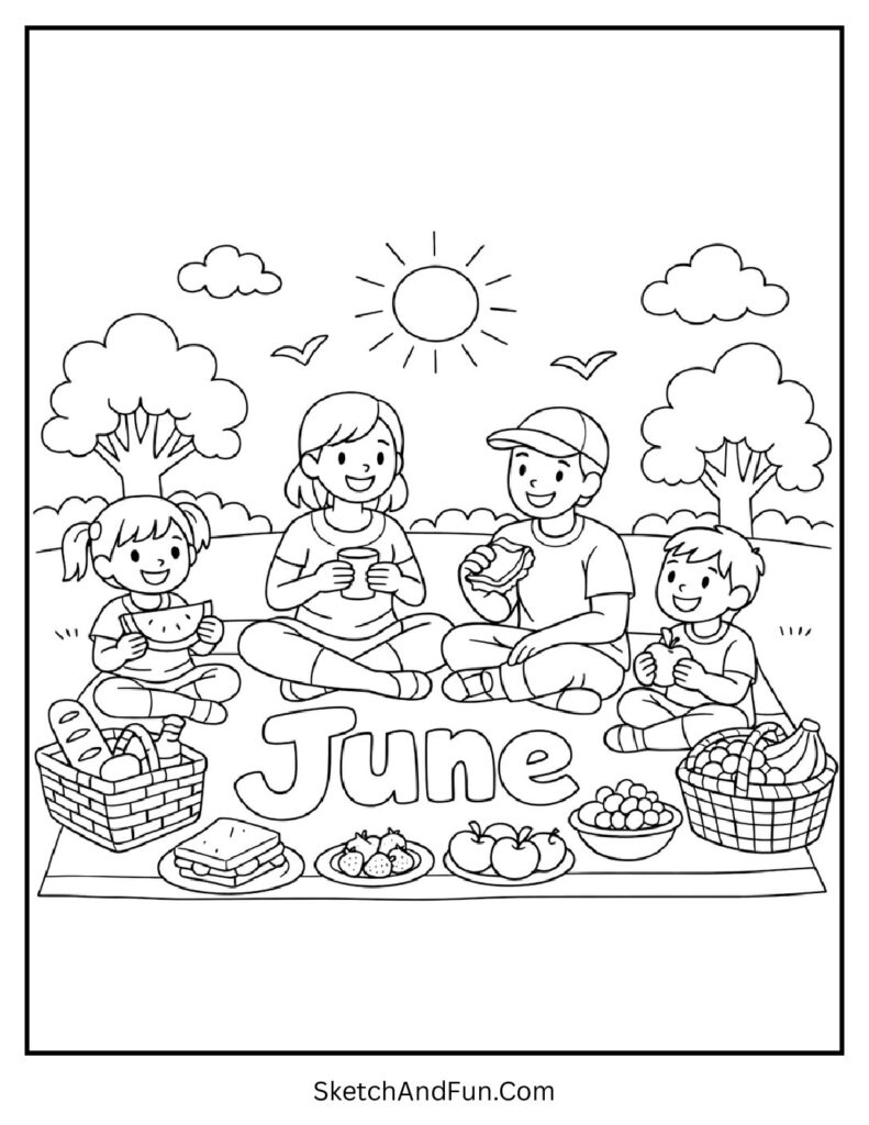 30+ June Coloring Pages - Free PDF Printables