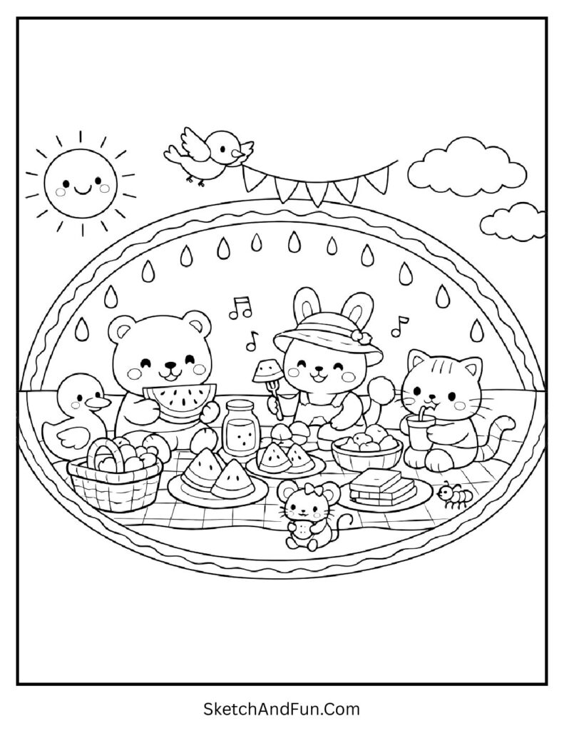 35+ Summer Coloring Pages - Sketch and Fun
