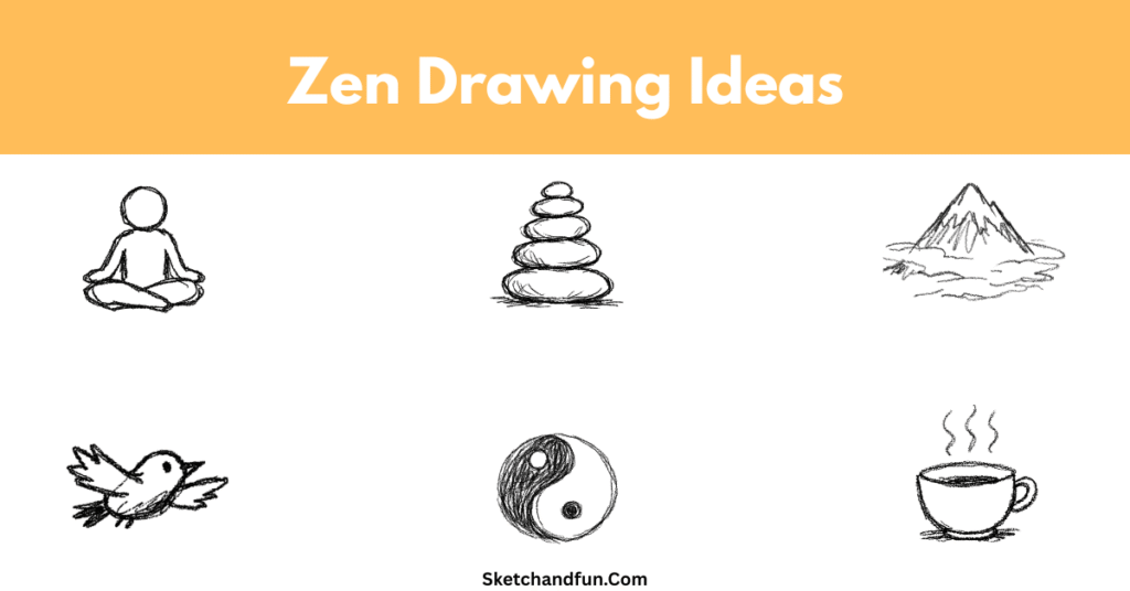20+ Zen Drawing Ideas for Calm and Simple Art Moments